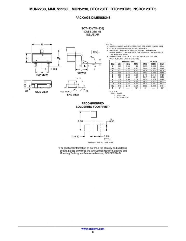 MMUN2238LT1G datasheet page 8