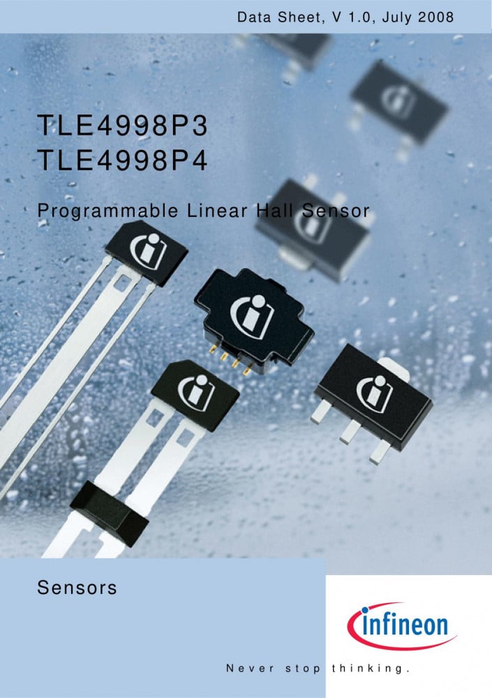 TLE4998P3 datasheet page 1