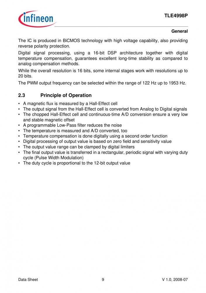TLE4998P3 datasheet page 9