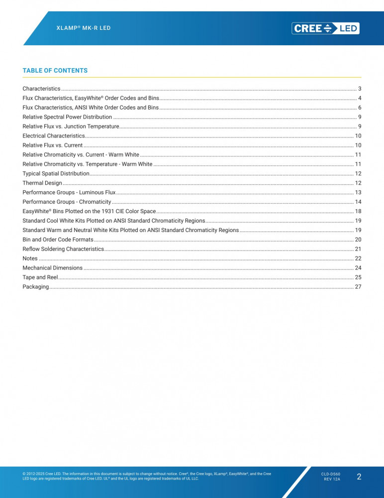 MK-R datasheet page 2