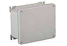 Enclosure, Die-cast Aluminum, S-8000 Series, with External Mounting Flanges, 139 x 114 x 62mm Outside Dimensions, Black RAL 9005 for sale