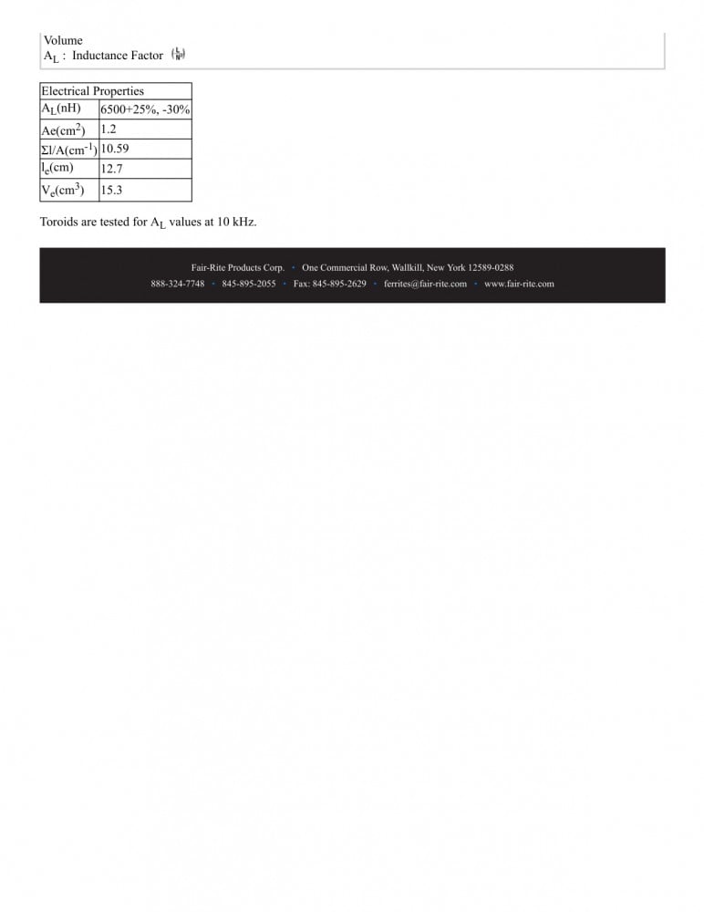 Fair-Rite 5975021921 technical document page 2