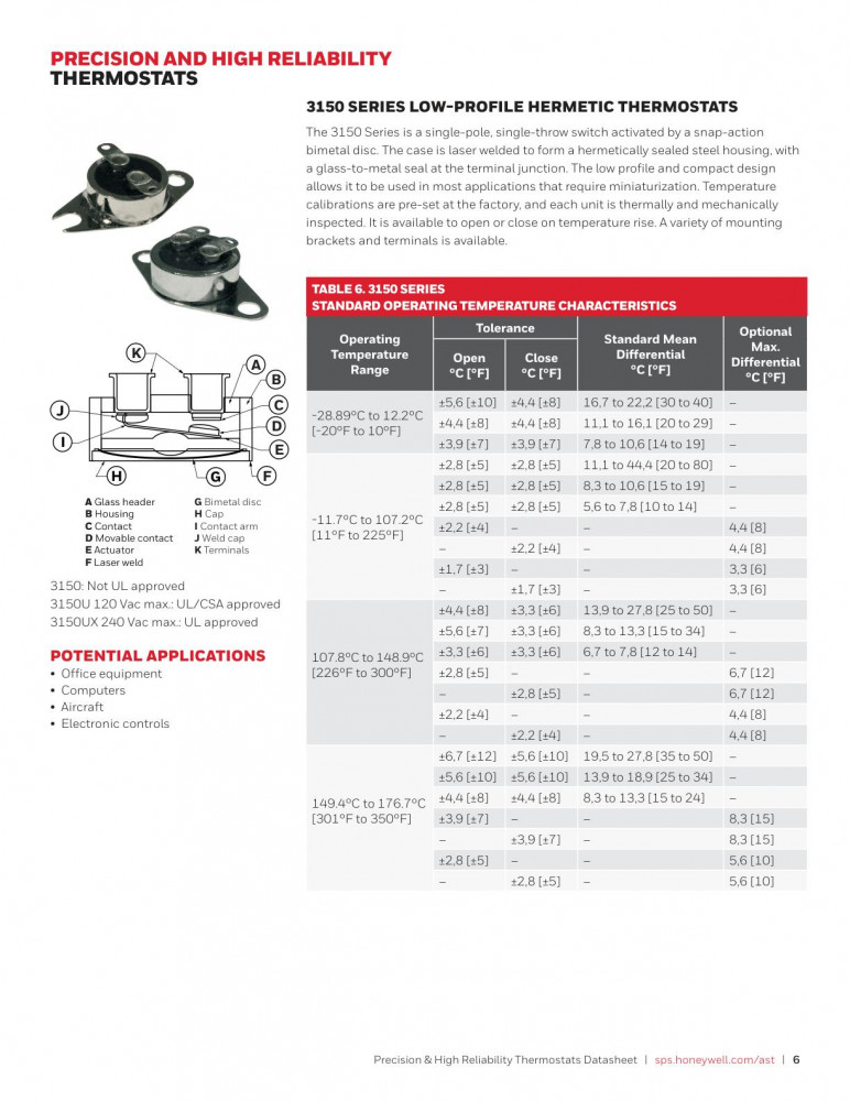 Honeywell thermostat datasheet page 6