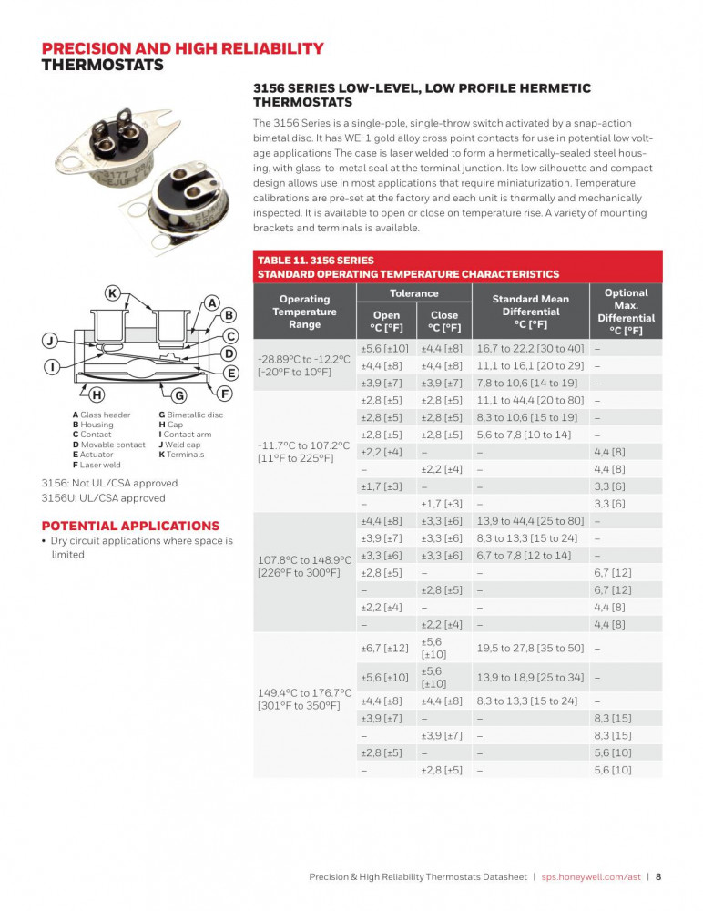 Honeywell thermostat datasheet page 8