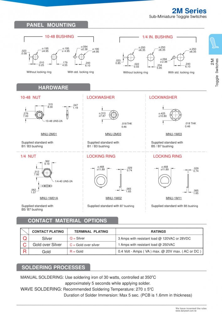 Dailywell switch datasheet page 6