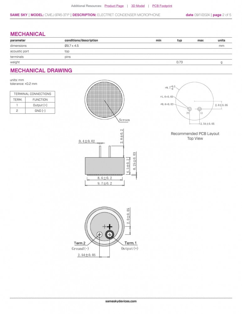 CMEJ-9745-37-P datasheet page 2