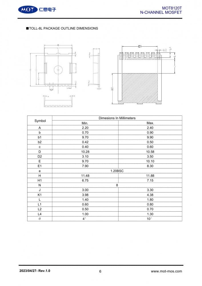 MOT8120T datasheet page 6
