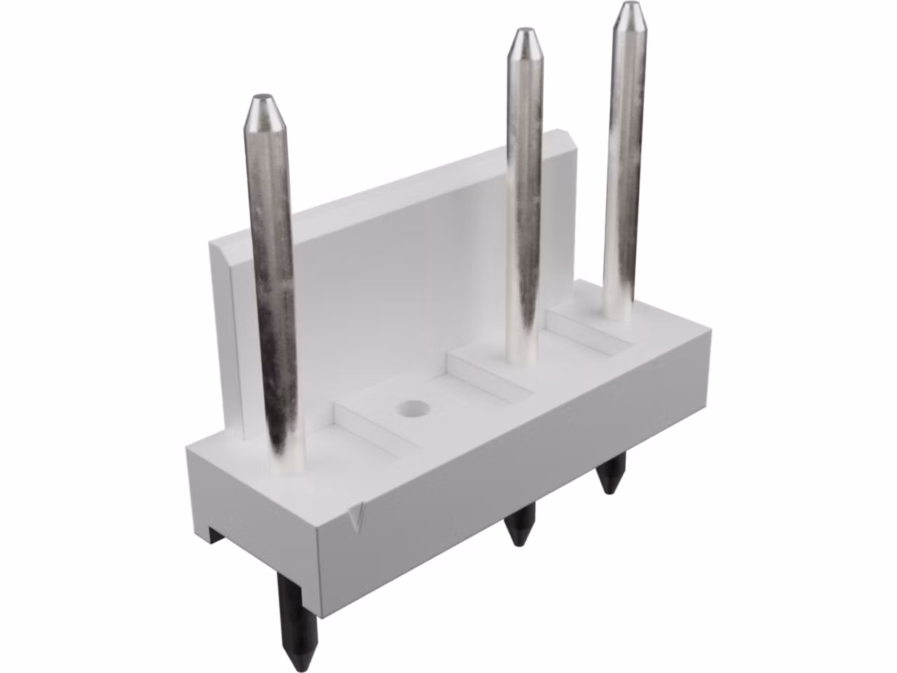 KK Header, Vertical, with Polarizing Backwall, 4 Circuits, Tin (Sn) Plating, Circuit 2 Voided for sale