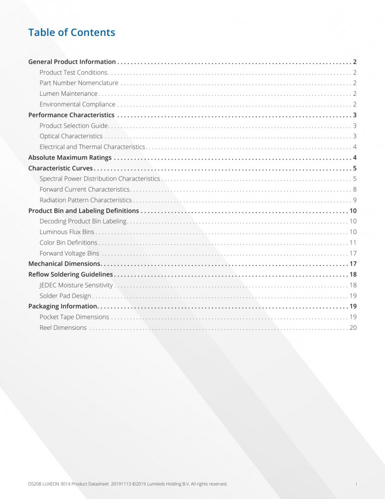 LUXEON 3014 document page 2
