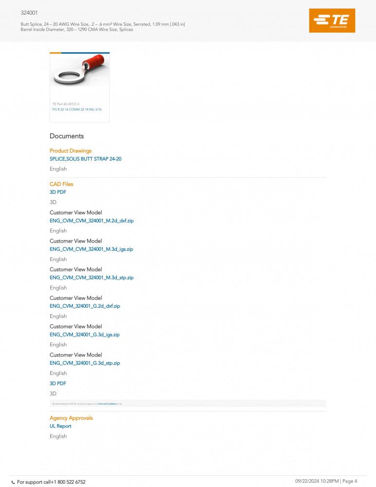 TE Connectivity 324001 document page 4