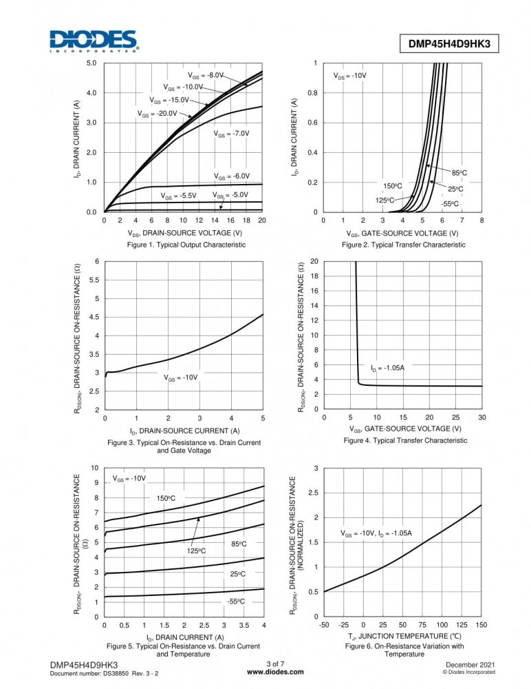 DMP45H4D9HK3-13 datasheet page 3