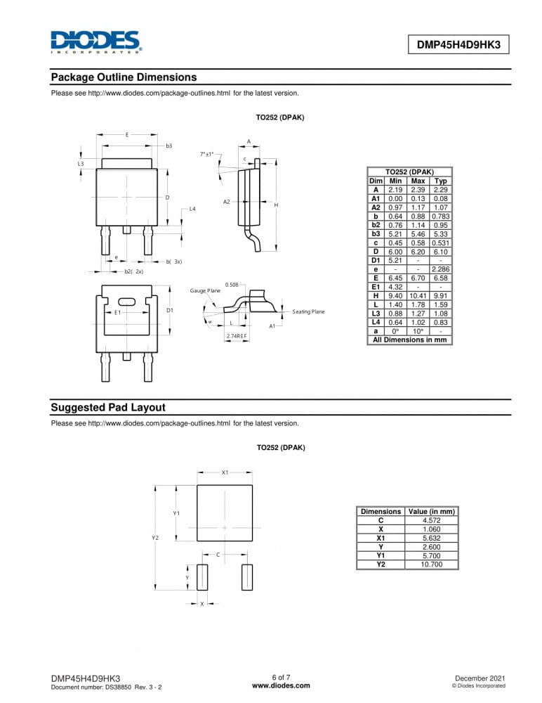 DMP45H4D9HK3-13 datasheet page 6