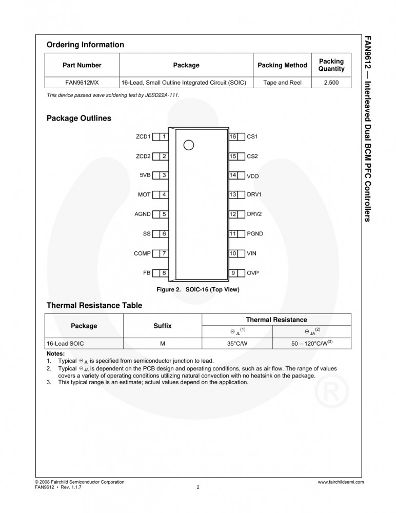 FAN9612 datasheet page 3