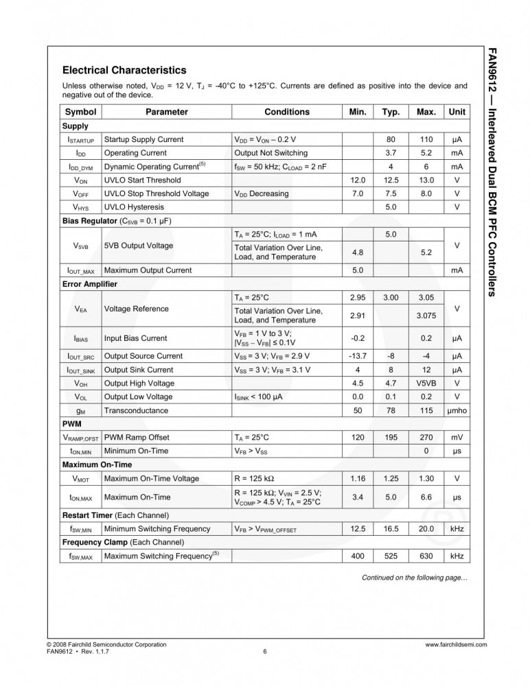 FAN9612 datasheet page 7