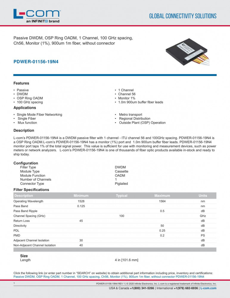 PDWER-01156-19N4 technical document page 1