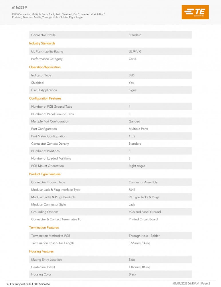6116353-9 technical document page 2