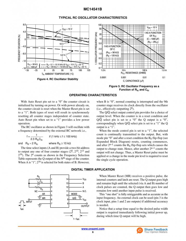 MC14541B datasheet page 6
