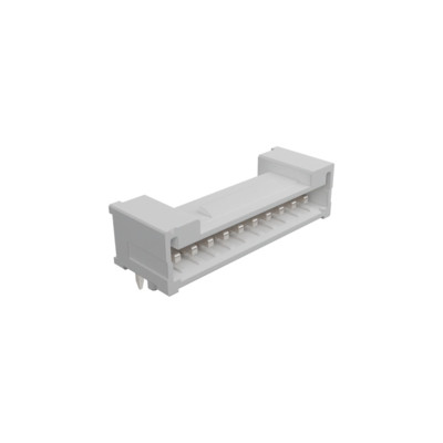 1.25mm Pitch, Micro-Lock Plus PCB Header, Single Row, Right-Angle, Through Hole, Tin-Bismuth Plating, Positive Lock, 10 Circuits, Natural (White) for sale