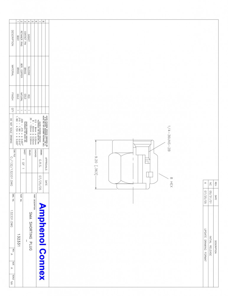 132331 product drawing page