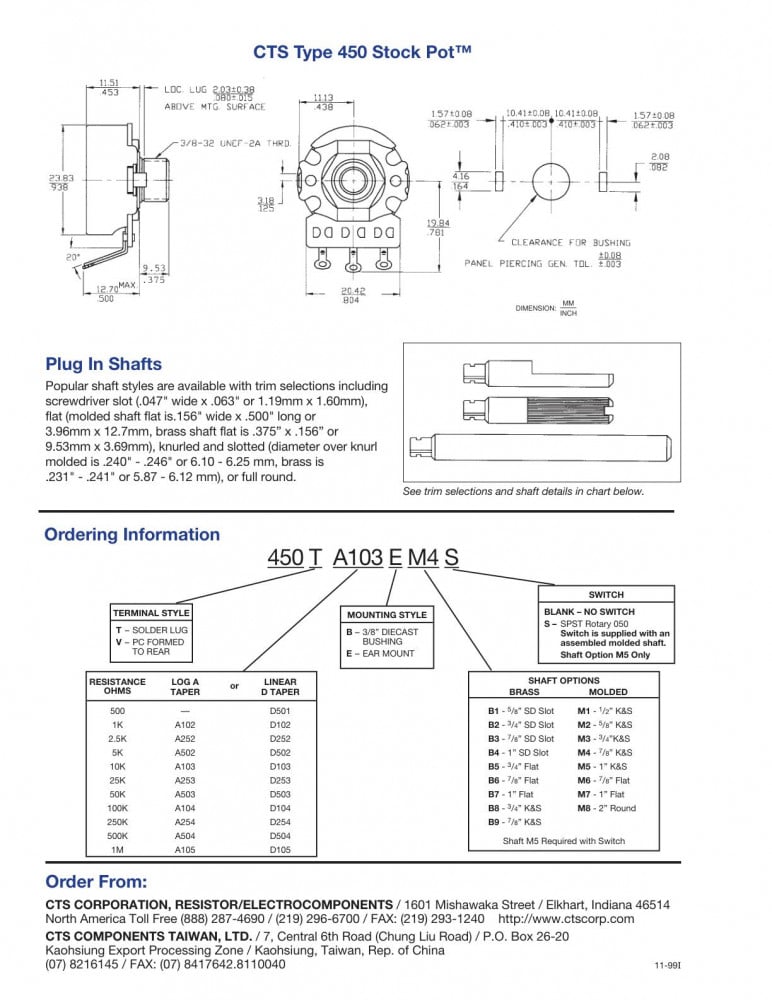 CTS 450D502F8 technical document page 2