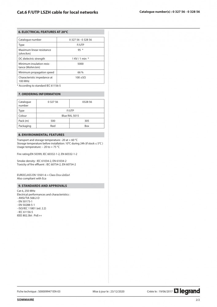 Legrand 032756 technical document page 2