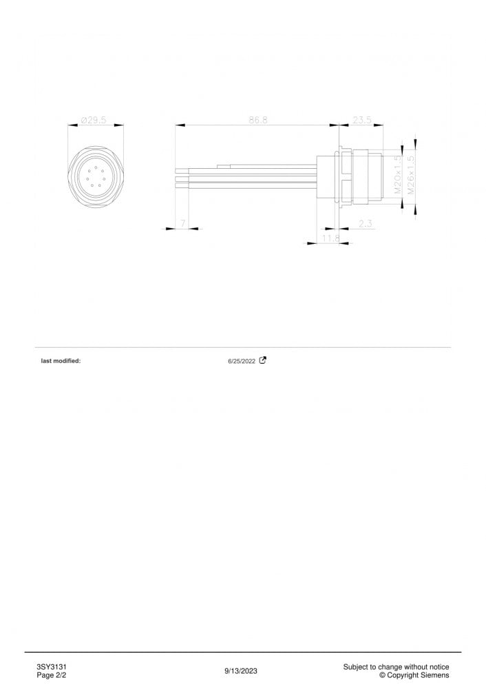 SIEMENS 3SY3131 datasheet page 2