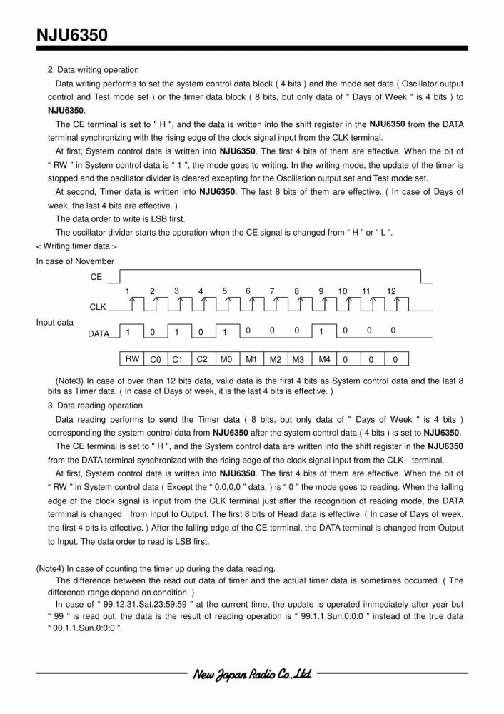 NJU6350 datasheet page 4
