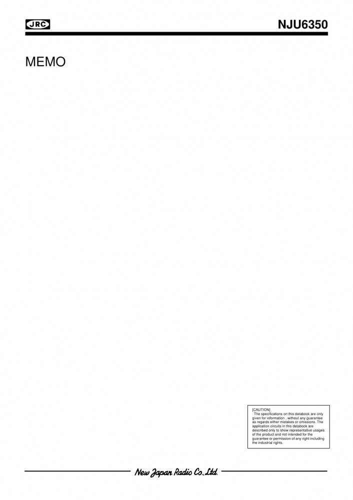 NJU6350 datasheet page 9