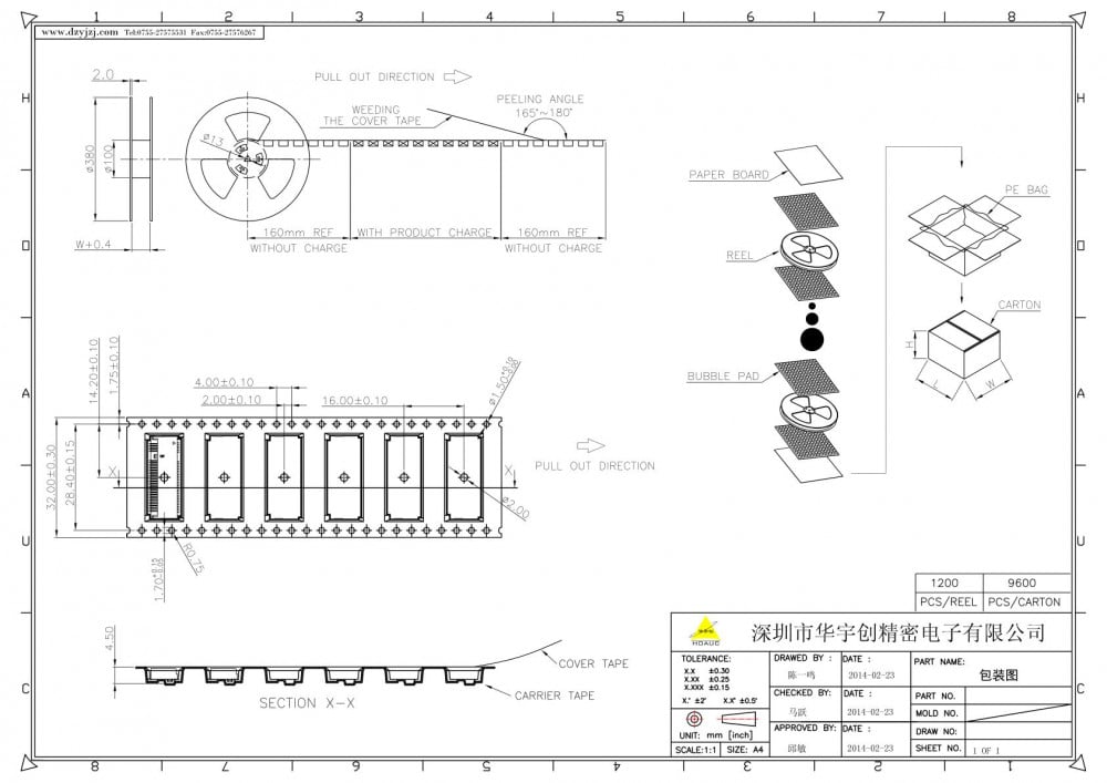 HOAUC HYCW11B-05NGFF-320B drawing page 4