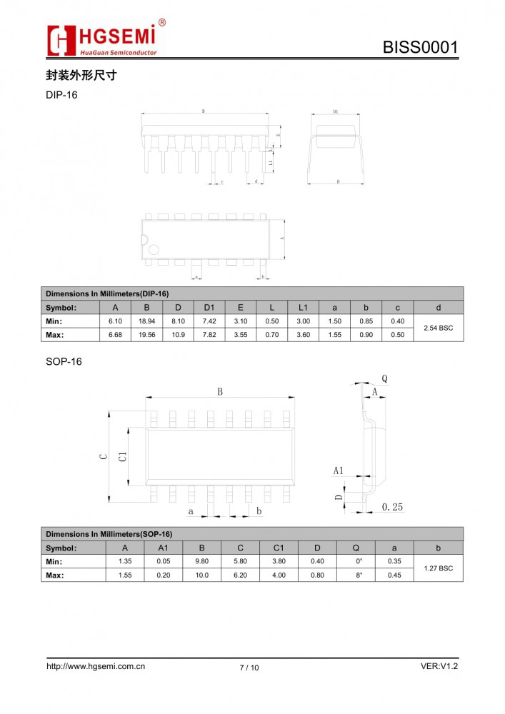 BISS0001 datasheet page 7
