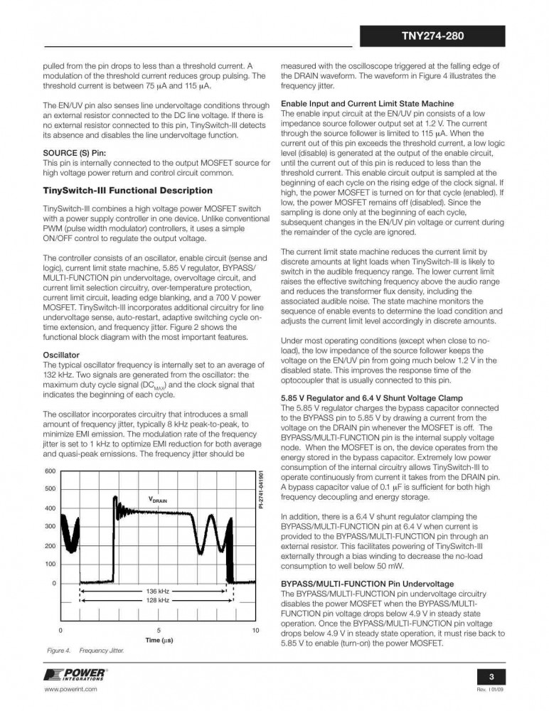 TNY279GN datasheet page 3