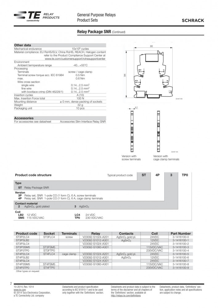 ST4P3LC4 technical document page 2