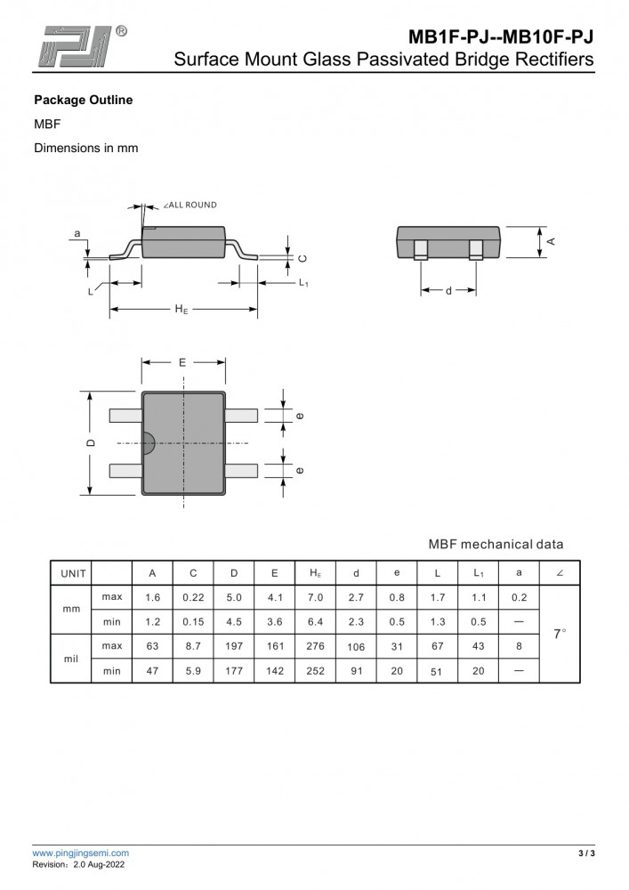 MB4F-PJ datasheet page 3