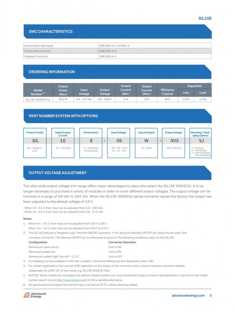 SIL10E technical document page 3