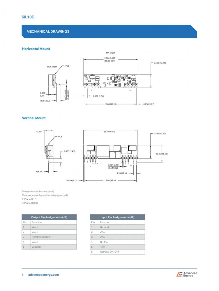 SIL10E technical document page 4
