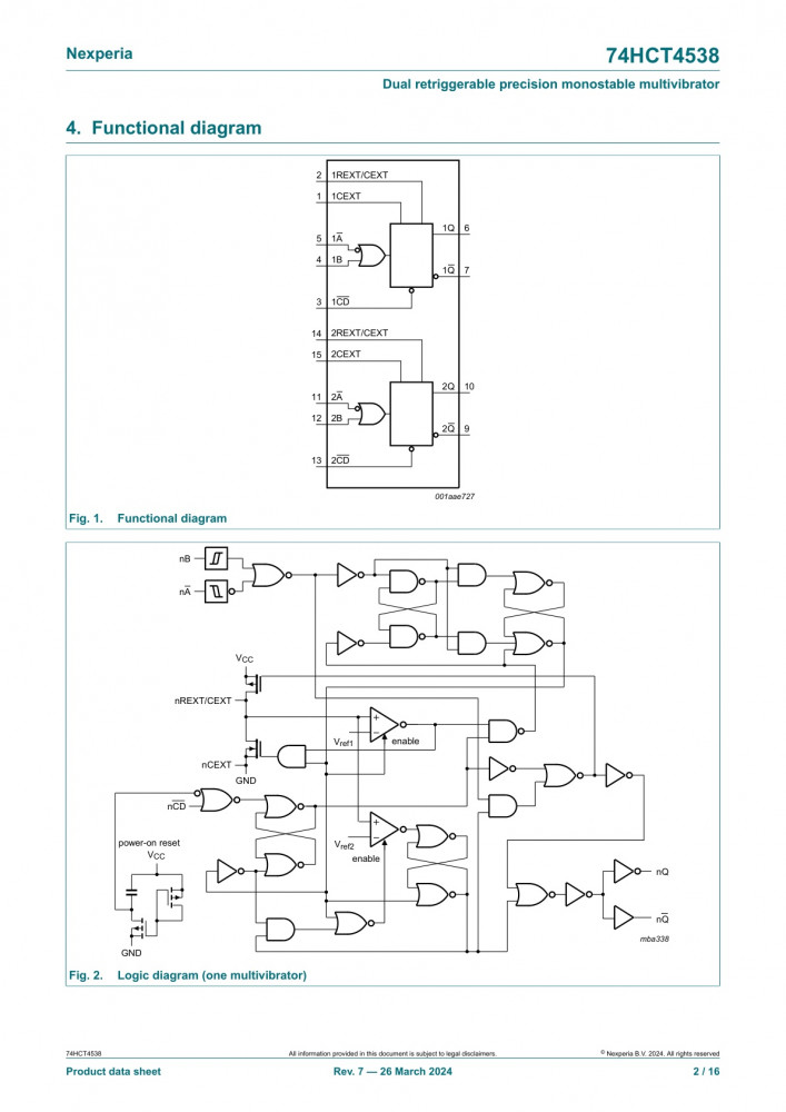 74HCT4538 datasheet page 2