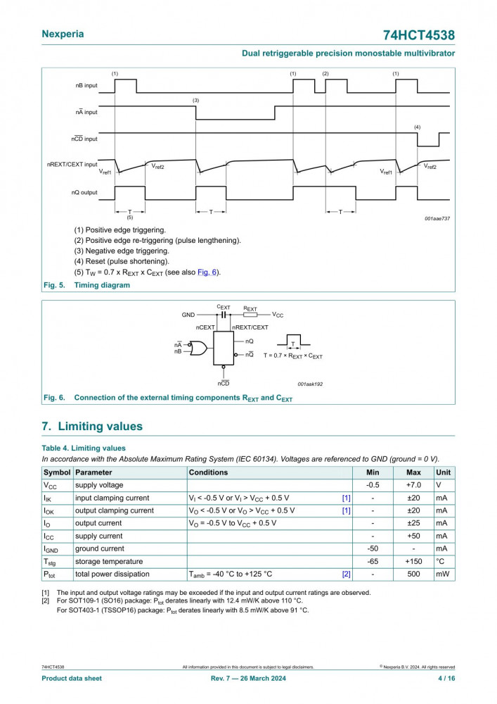 74HCT4538 datasheet page 4