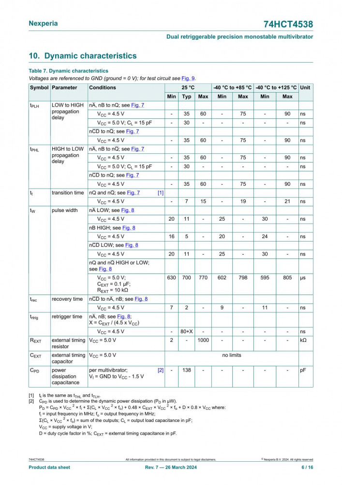 74HCT4538 datasheet page 6