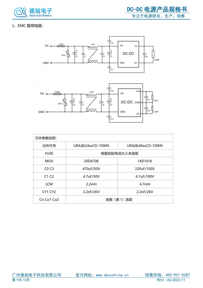 URA2405YMD-10WR3 datasheet page 9