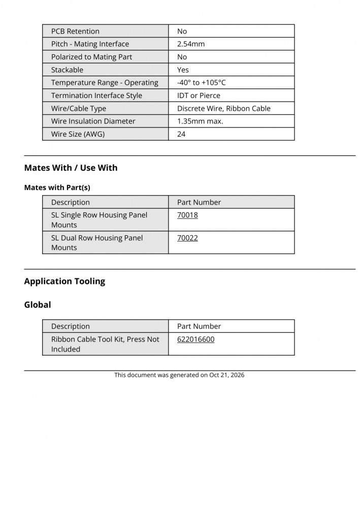 MOLEX 704751219 technical document preview, page 3