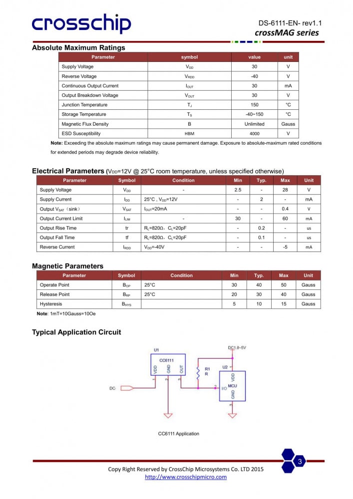 CC6111 datasheet page 3