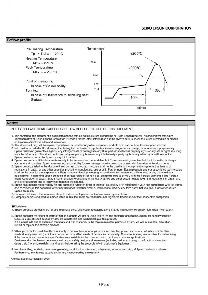 EPSON FC-135 technical document page 3