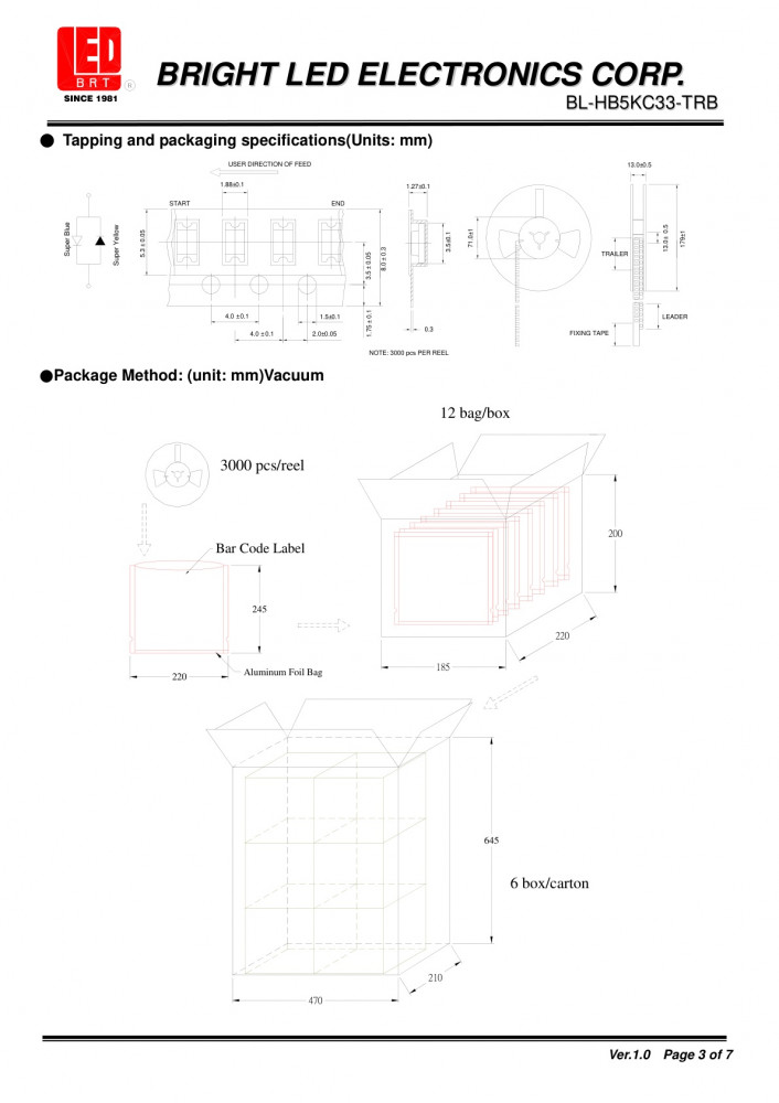 BL-HB5KC33-TRB datasheet page 3