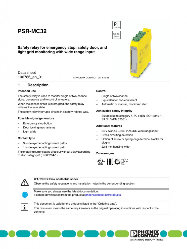 2700525 technical document page 1
