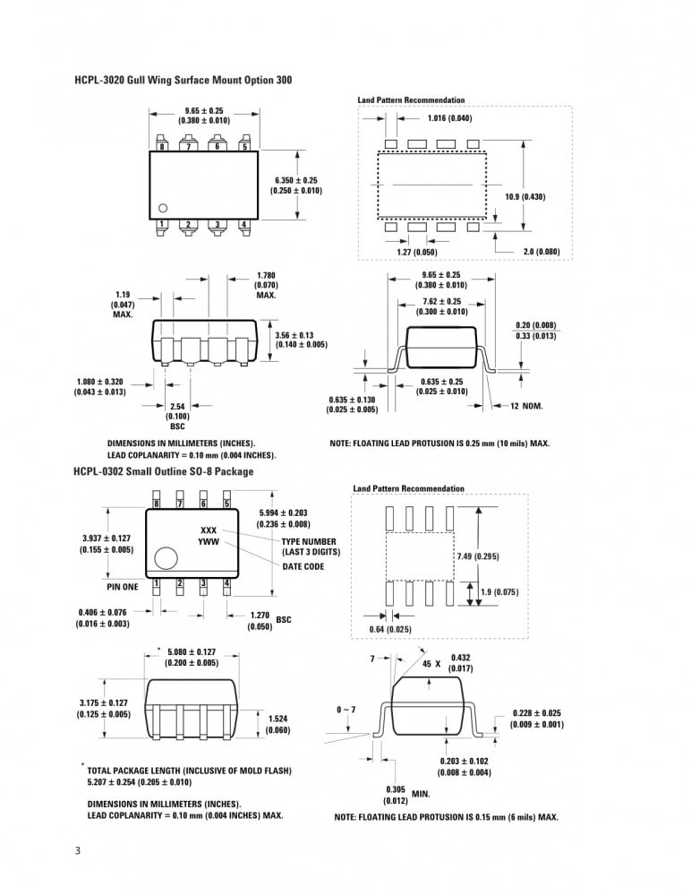 HCPL-0302 datasheet page 3