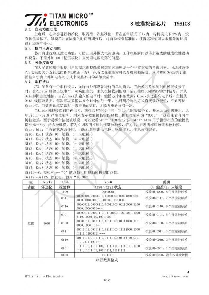 TM6108 datasheet page 4