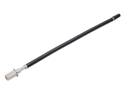 Pre-Crimped Lead PowerWize 6.00mm Female-to-PowerWize 6.00mm Female, Gold (Au) Plating, 600.00mm Length, 2 AWG, Black