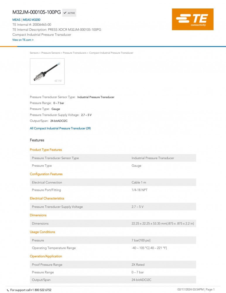 M32JM-000105-100PG technical document page 1