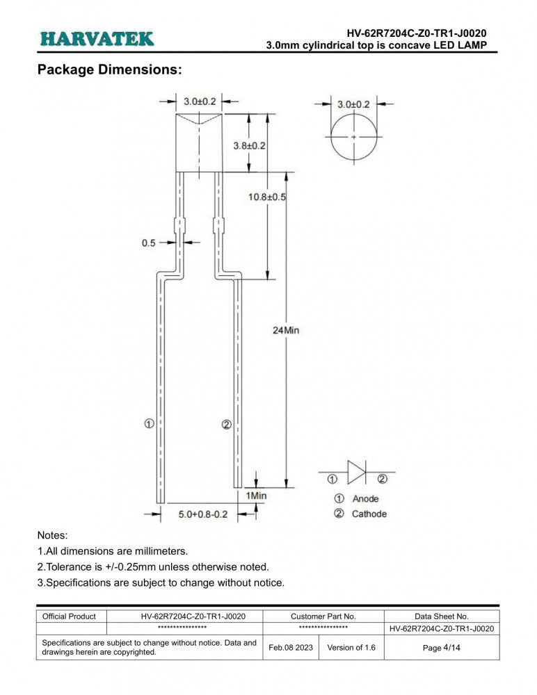 HV-62R7204C-Z0-TR1-J0020 datasheet page 4