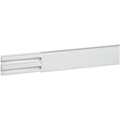 Dlplus - Mini-Trunking 2 compartments - 20x12.5mm PVC cable duct - Central separation partition L 2.1m - White IP40 IK07 for sale